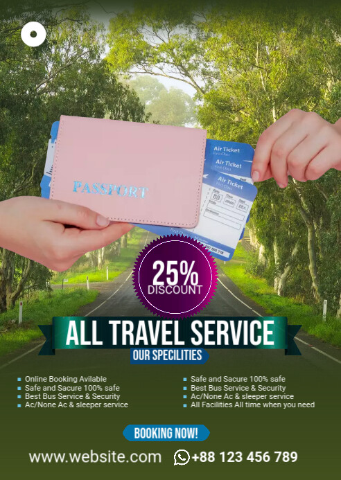 Copy of Ticket Booking Ad Design | PosterMyWall