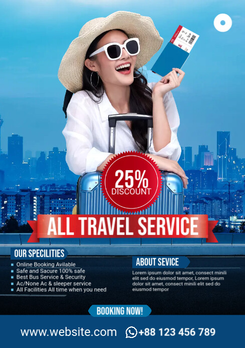 Ticket Booking Ad Design Template | PosterMyWall