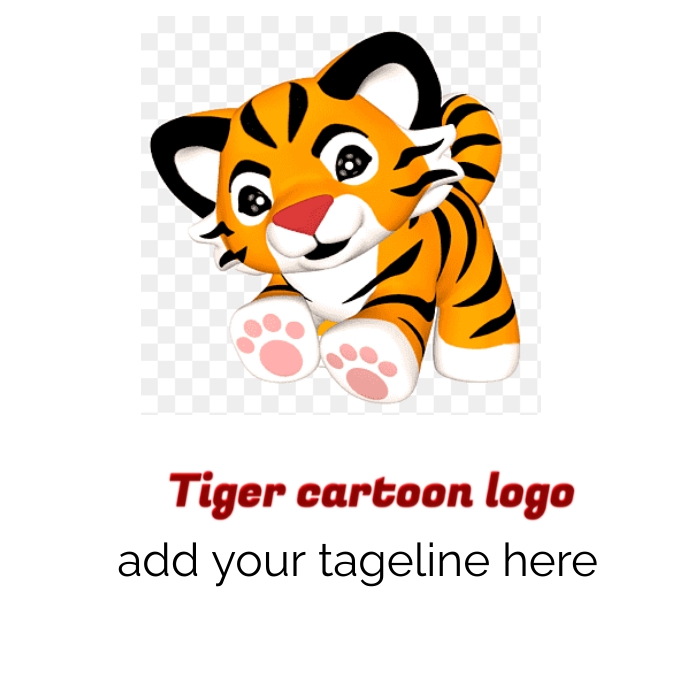 Tiger cartoon logo Template | PosterMyWall