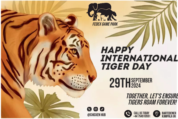 tiger day Template | PosterMyWall