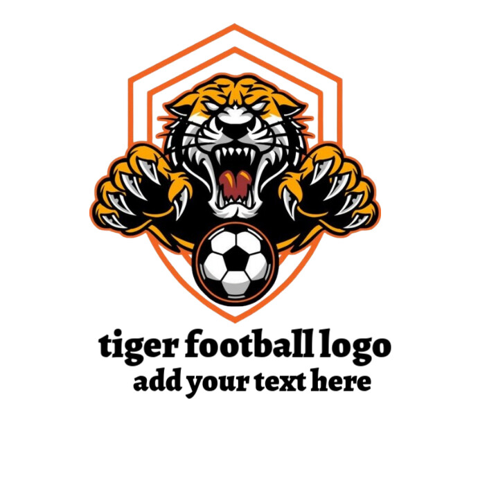 Football Tiger Logo Dynamic Tiger Mascot Logo Design For Sports Teams