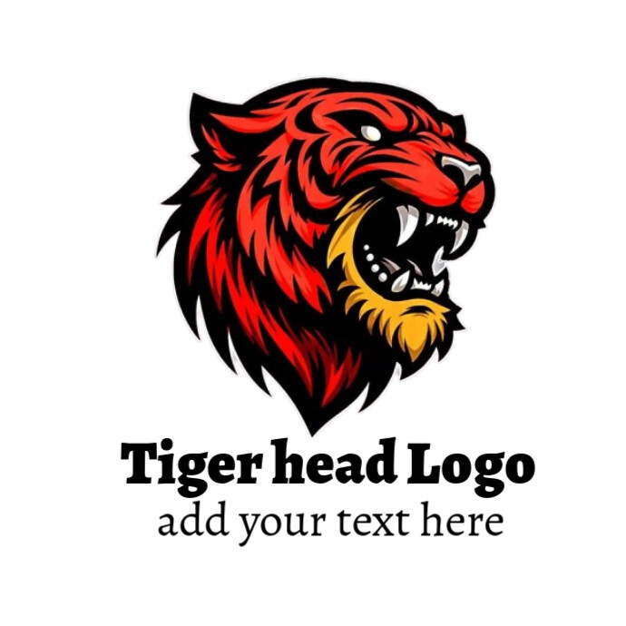 Tiger head Logo Template | PosterMyWall