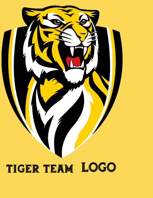 TIGER TEAM LOGO Template | PosterMyWall