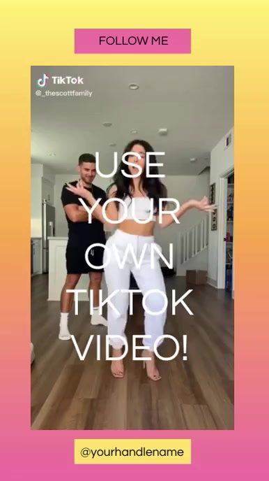 TIK TOK BACKGROUND VIDEO Template | PosterMyWall