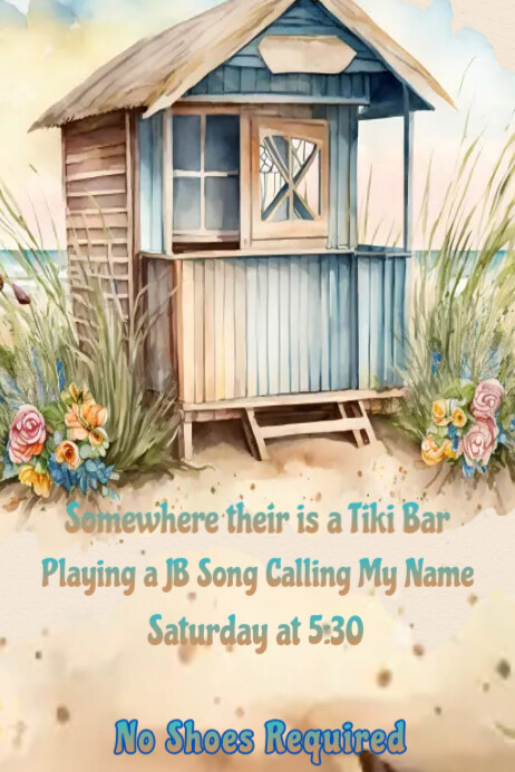 Editable Tiki Bar Poster Wall Poster Template | PosterMyWall