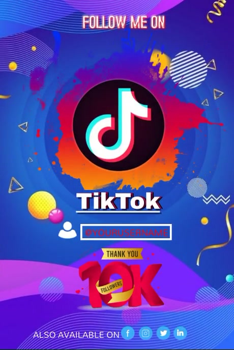 TikTok video template | PosterMyWall
