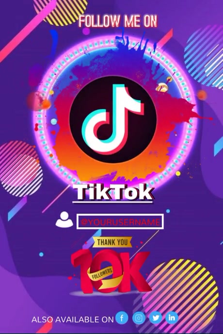 TikTok video template | PosterMyWall