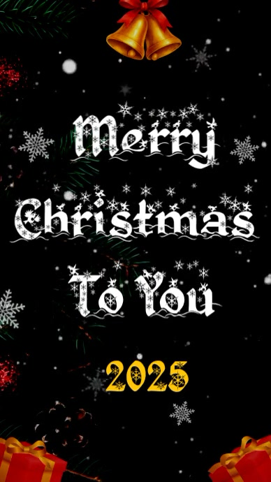 Tiktok Whatsapp Merry Christmas Celebration Video Template | PosterMyWall
