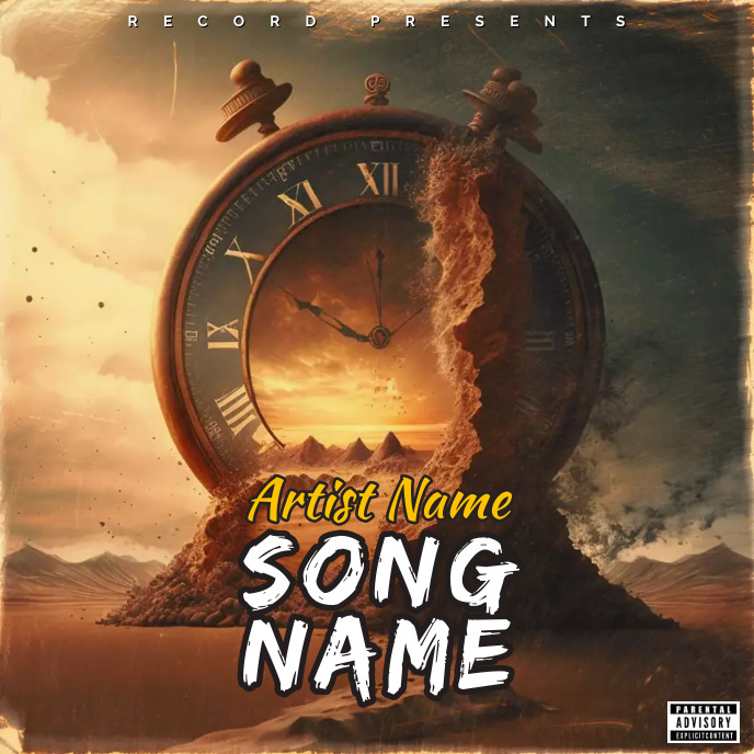 Time Album Cover music art trap mixtape rap | PosterMyWall