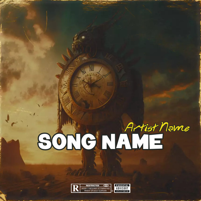 Time Album Cover music art trap mixtape rap | PosterMyWall