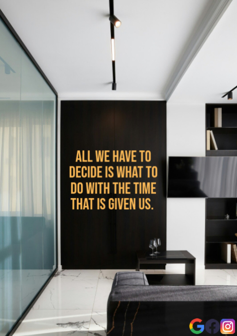 TIME AND DECIDE QUOTE TEMPLATE | PosterMyWall