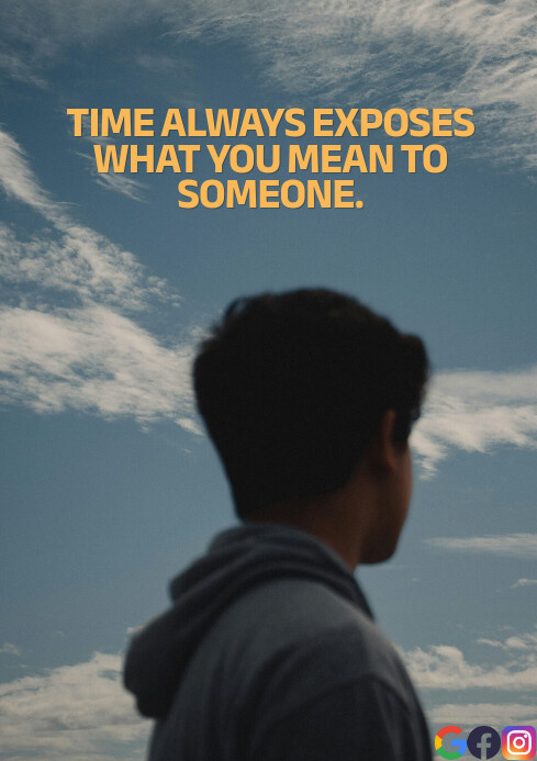TIME AND EXPOSES QUOTE TEMPLATE | PosterMyWall