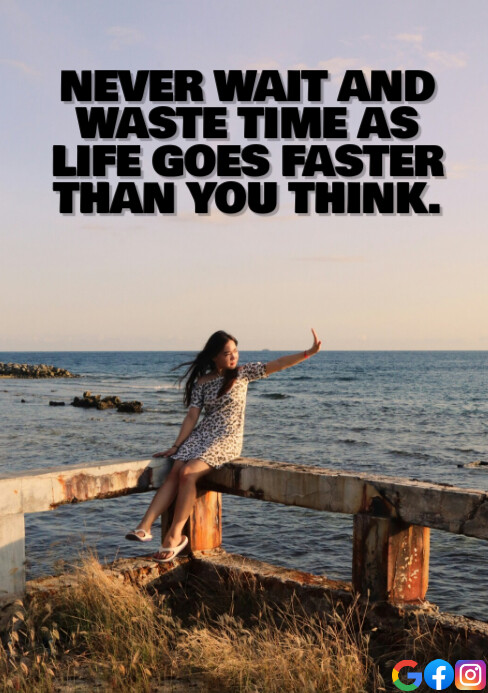 TIME AND LIFE QUOTE TEMPLATE | PosterMyWall