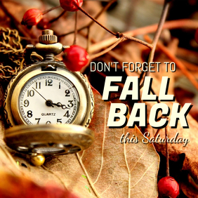 FALLBACK: Time Change Template | PosterMyWall