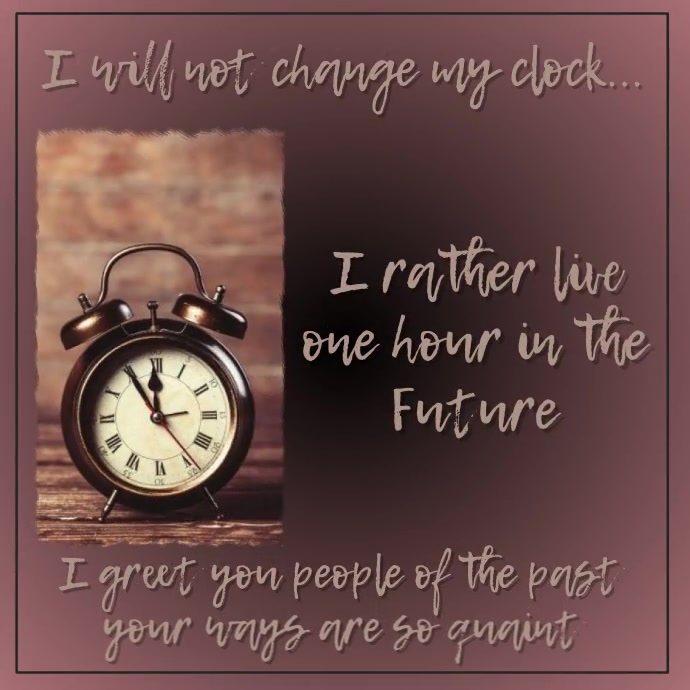 Plantilla de Time Change Humor - Instagram | PosterMyWall