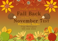 Plantilla de Time Change Reminder Business Postcard | PosterMyWall