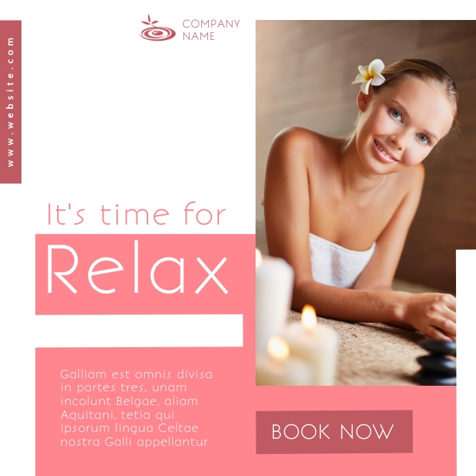 time for relax geometric modern advertisement Template | PosterMyWall