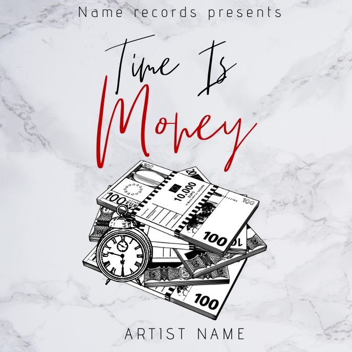 Copy of time is money album cover design | PosterMyWall