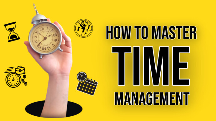 Time management Template | PosterMyWall