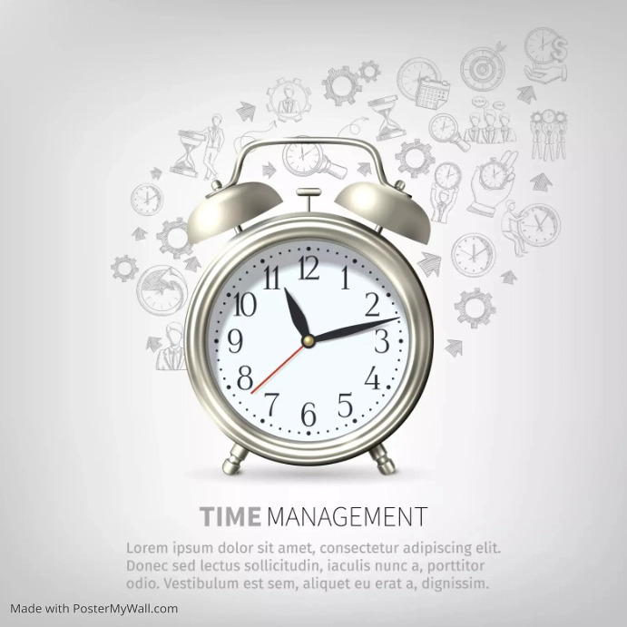 Plantilla de Time management poster design | PosterMyWall