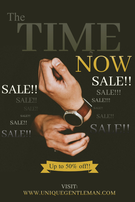 TIME SALE Template | PosterMyWall