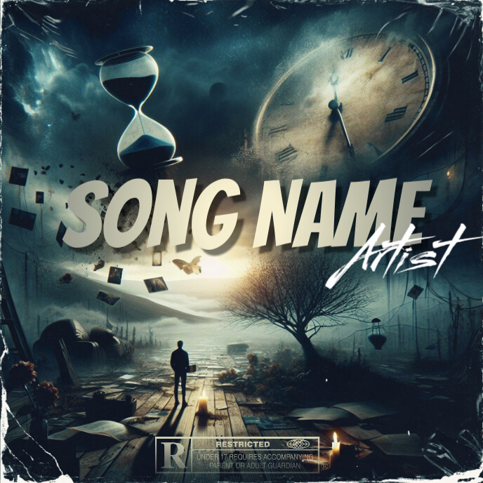 Time Storm Album Cover Template | PosterMyWall