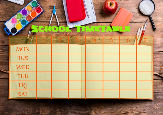 Time table 2 Template | PosterMyWall