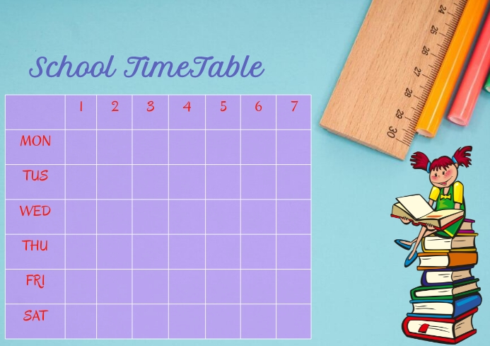 Copy of Time table 4 | PosterMyWall