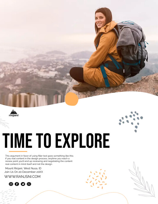 Time To Explore Template | PosterMyWall