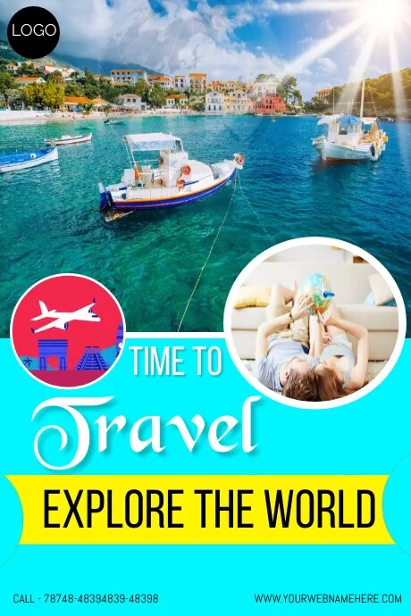 Copy of Time To travel & tour Explore | PosterMyWall
