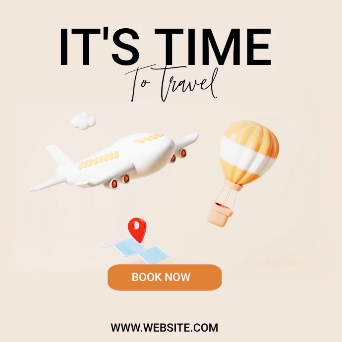Time To Travel Template | PosterMyWall