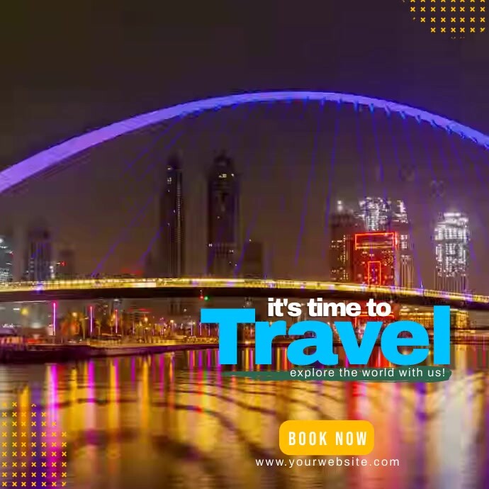 Time To Travel Template | PosterMyWall