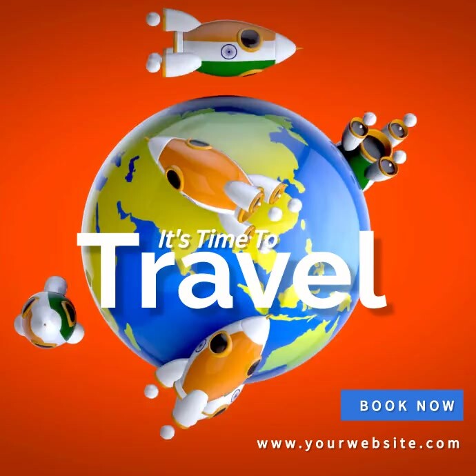 Time To Travel Template | PosterMyWall