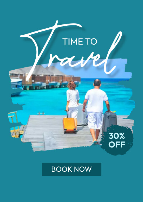 Time To Travel Flyer Template | PosterMyWall