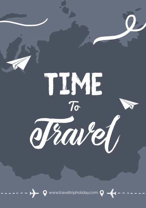 Time To Travel Flyer Template | PosterMyWall