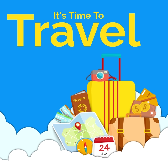 Time To Travel Poster Template | PosterMyWall