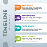 Timeline Infographic Design Template | PosterMyWall