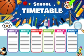 Free Class Schedule Templates | PosterMyWall