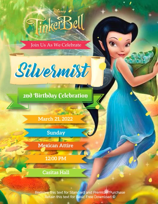 Plantilla de Tinkerbell | PosterMyWall