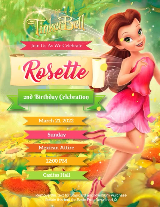 Tinkerbell Template | PosterMyWall