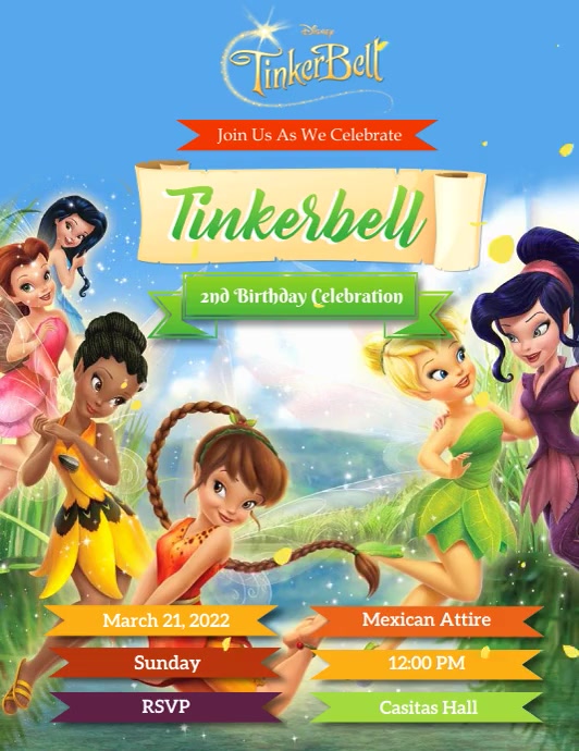 Tinkerbell Template | PosterMyWall