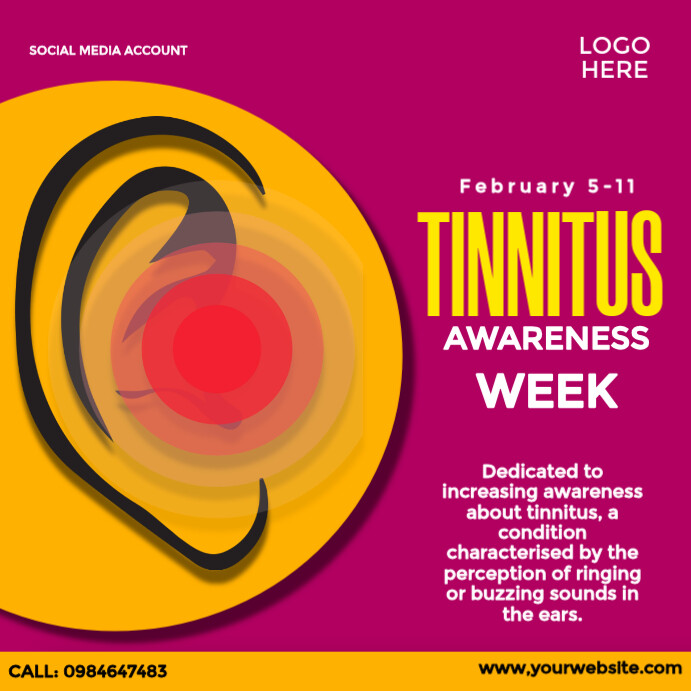 Copy of Tinnitus Awareness Week | PosterMyWall