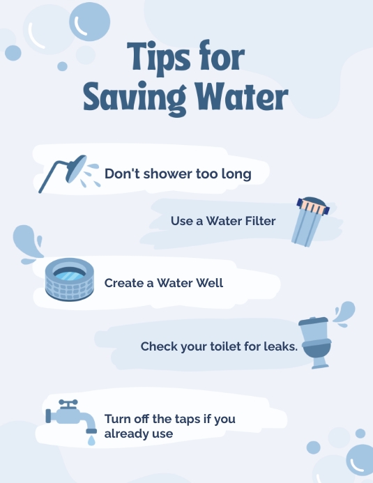 Copy of tips for water | PosterMyWall