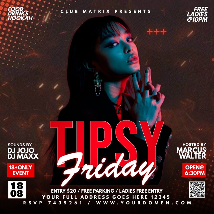 Tipsy Friday Template | PosterMyWall