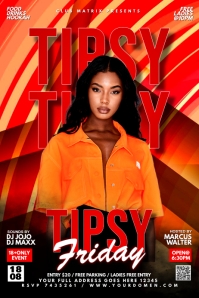 Tipsy Friday Template | PosterMyWall
