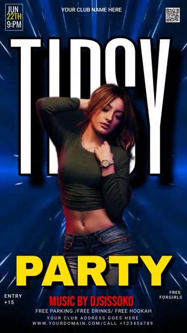 TIPSY NIGHT (1) Template | PosterMyWall
