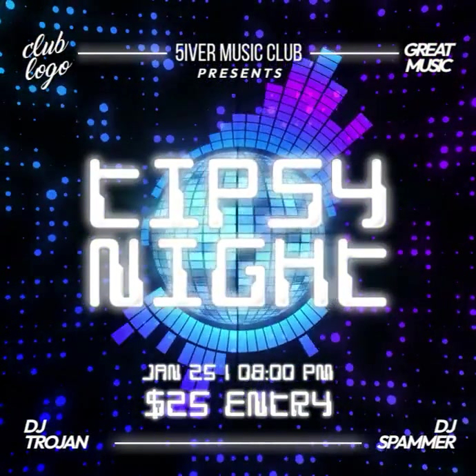 Tipsy Night Template | PosterMyWall