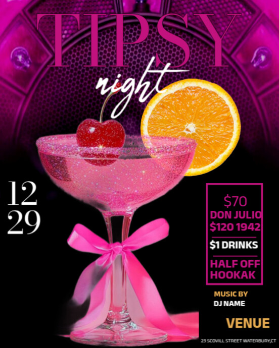 tipsy night tipsy night flyer tipsy party flyer Template | PosterMyWall