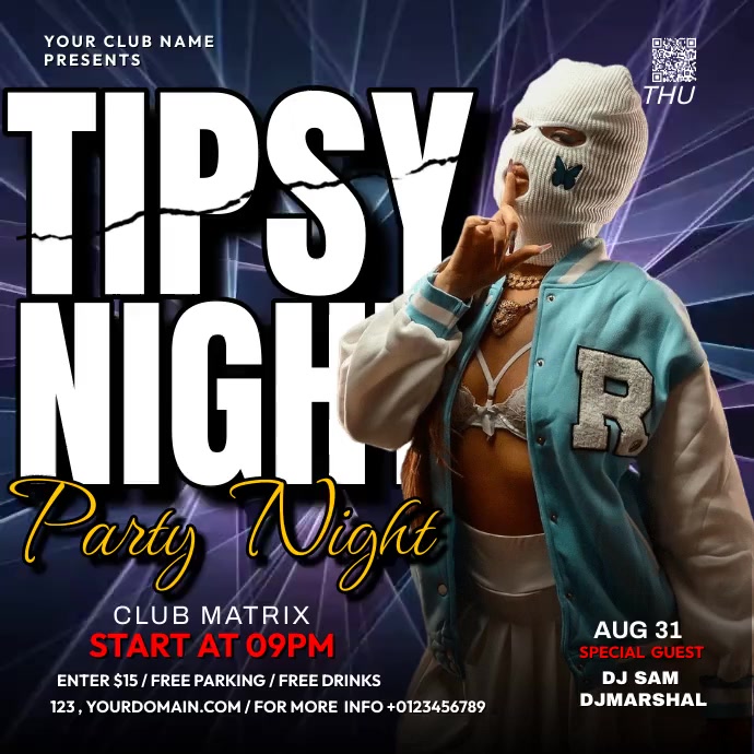 TIPSY PARTY (3) Template | PosterMyWall
