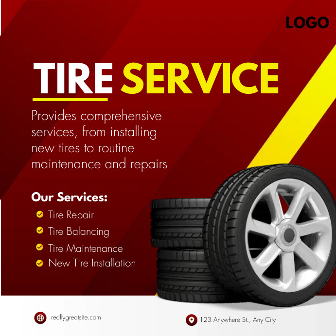 tire deal services template | PosterMyWall